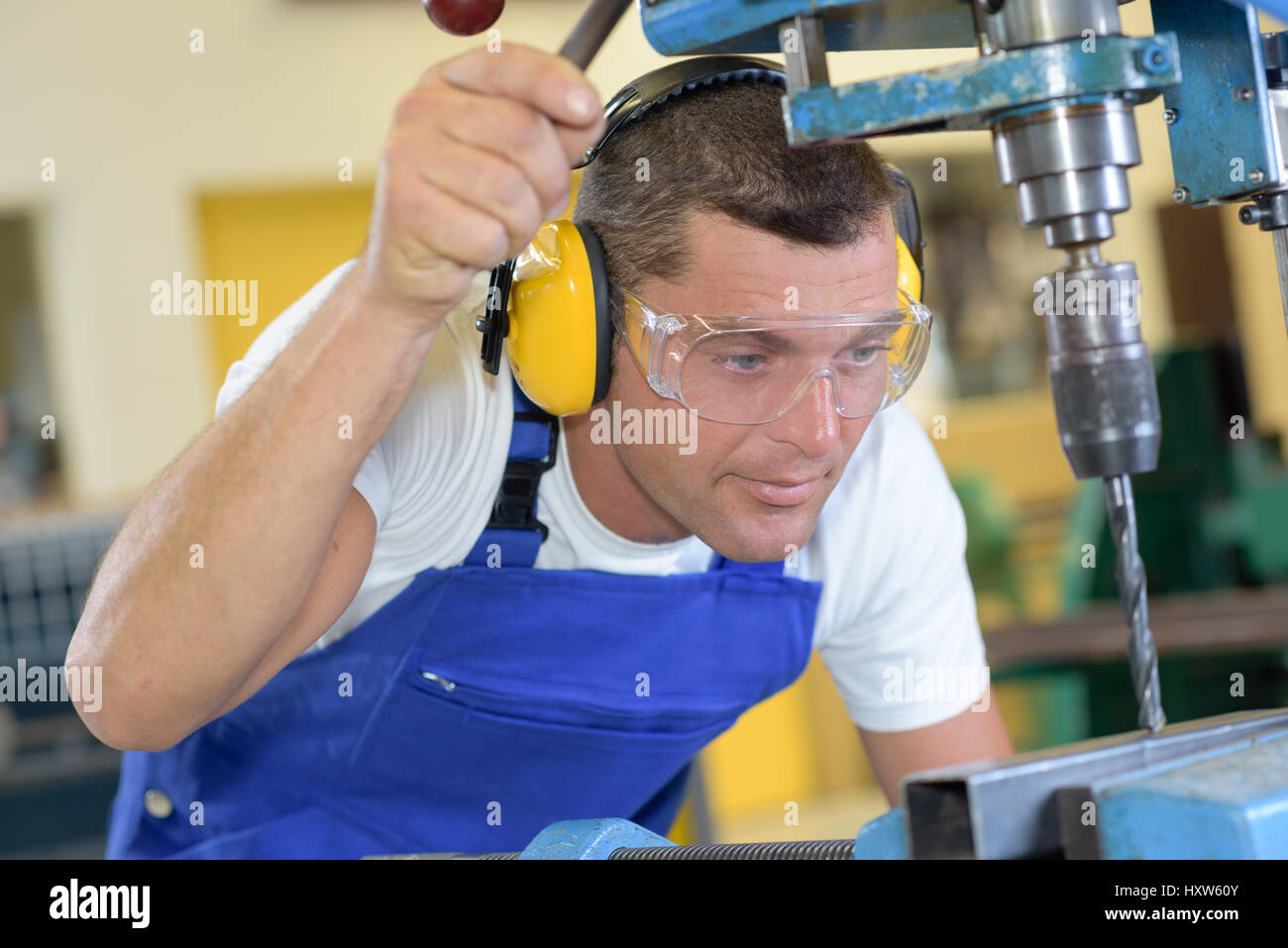 Earmuffs drilling hi-res stock photography and images - Alamy