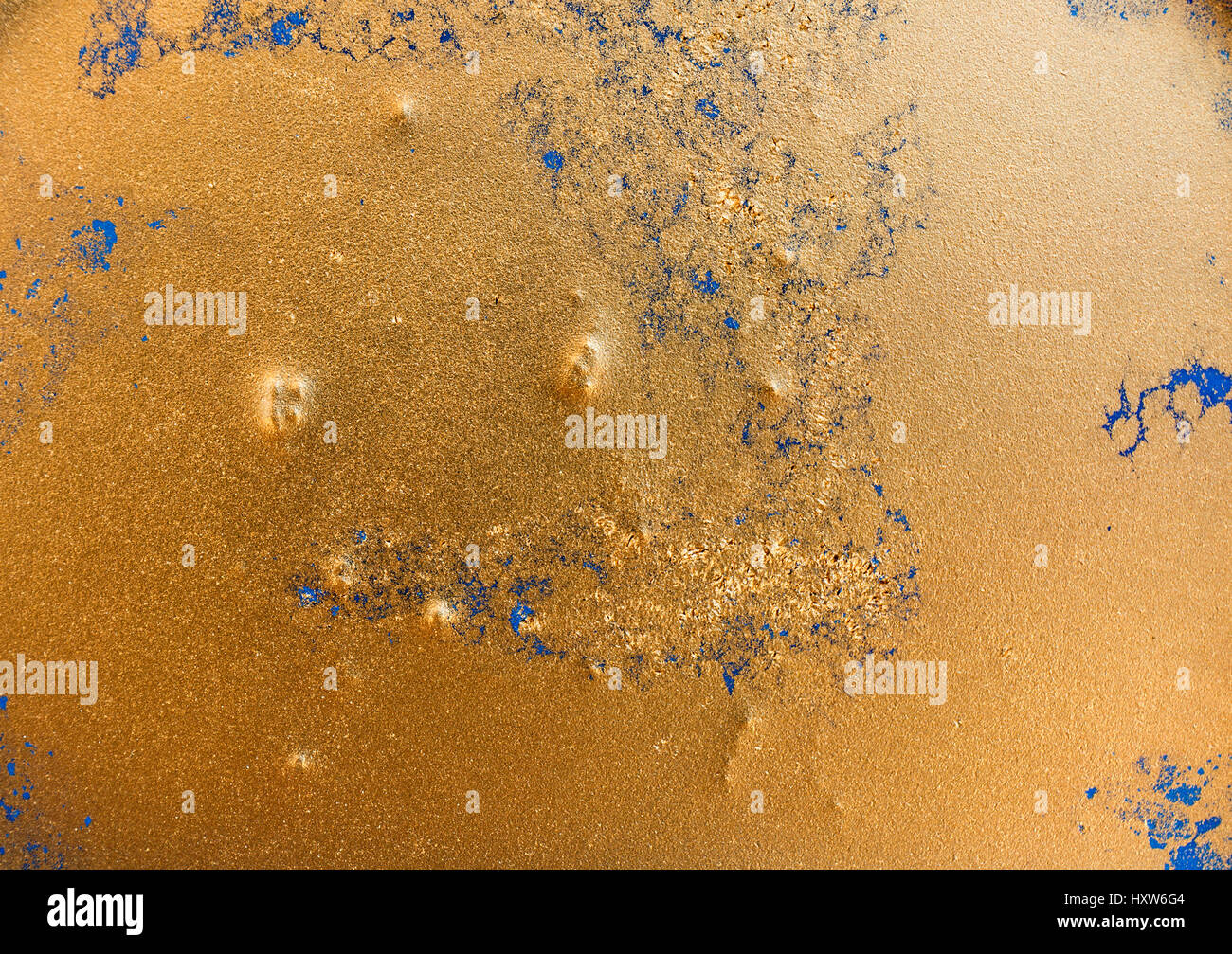 Blue and golden liquid texture, watercolor hand drawn marbling ...