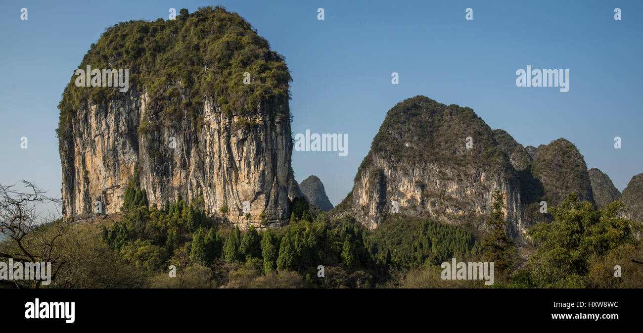 Karst clouds and fog scenery scenery hi-res stock photography and ...