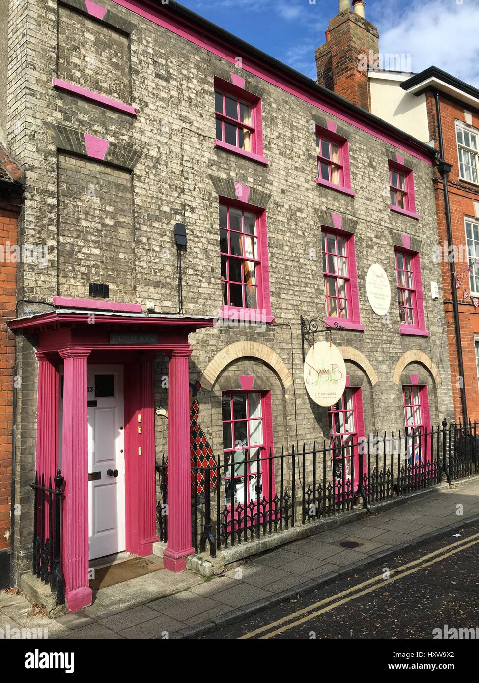 Pink window frames hi-res stock photography and images - Alamy