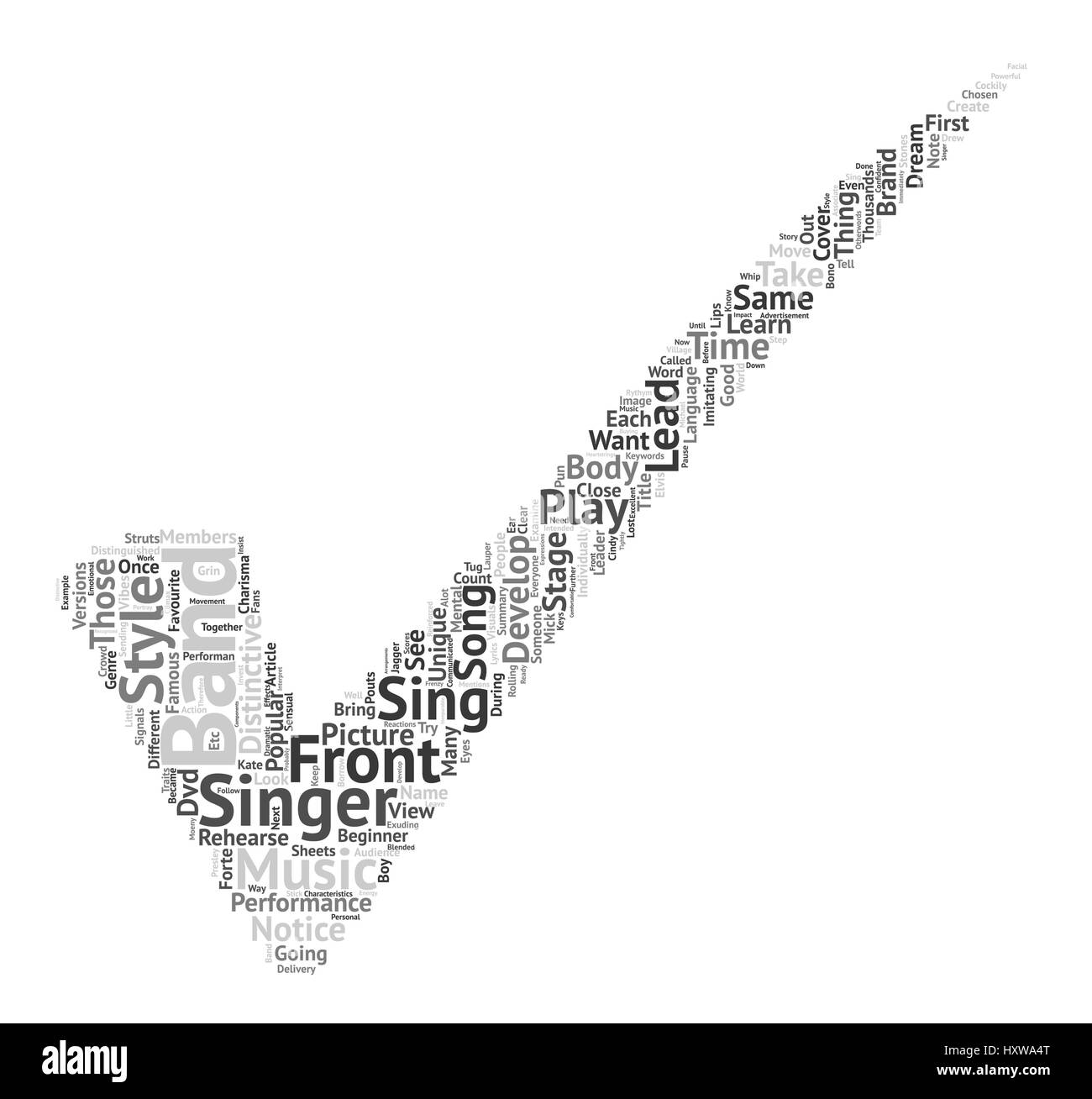 Lead Singer Of The Band Stock Vector Images - Alamy