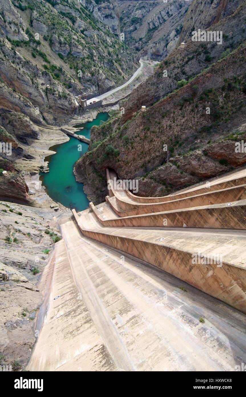 View of hydroelectric dam Escales from above Stock Photo - Alamy