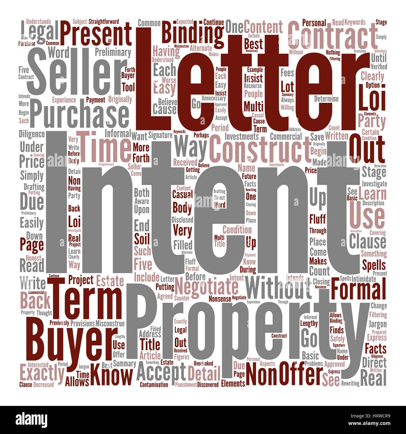 Letter Of Intent Stock Vector Images - Alamy