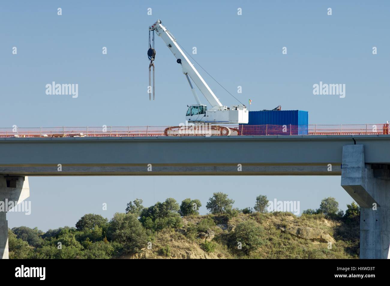 construction of a huge concrete bridge Stock Photo - Alamy