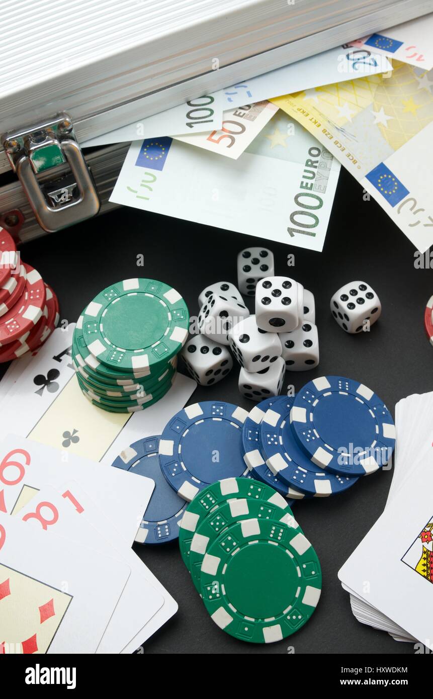Euros and gambling chips hi-res stock photography and images - Alamy