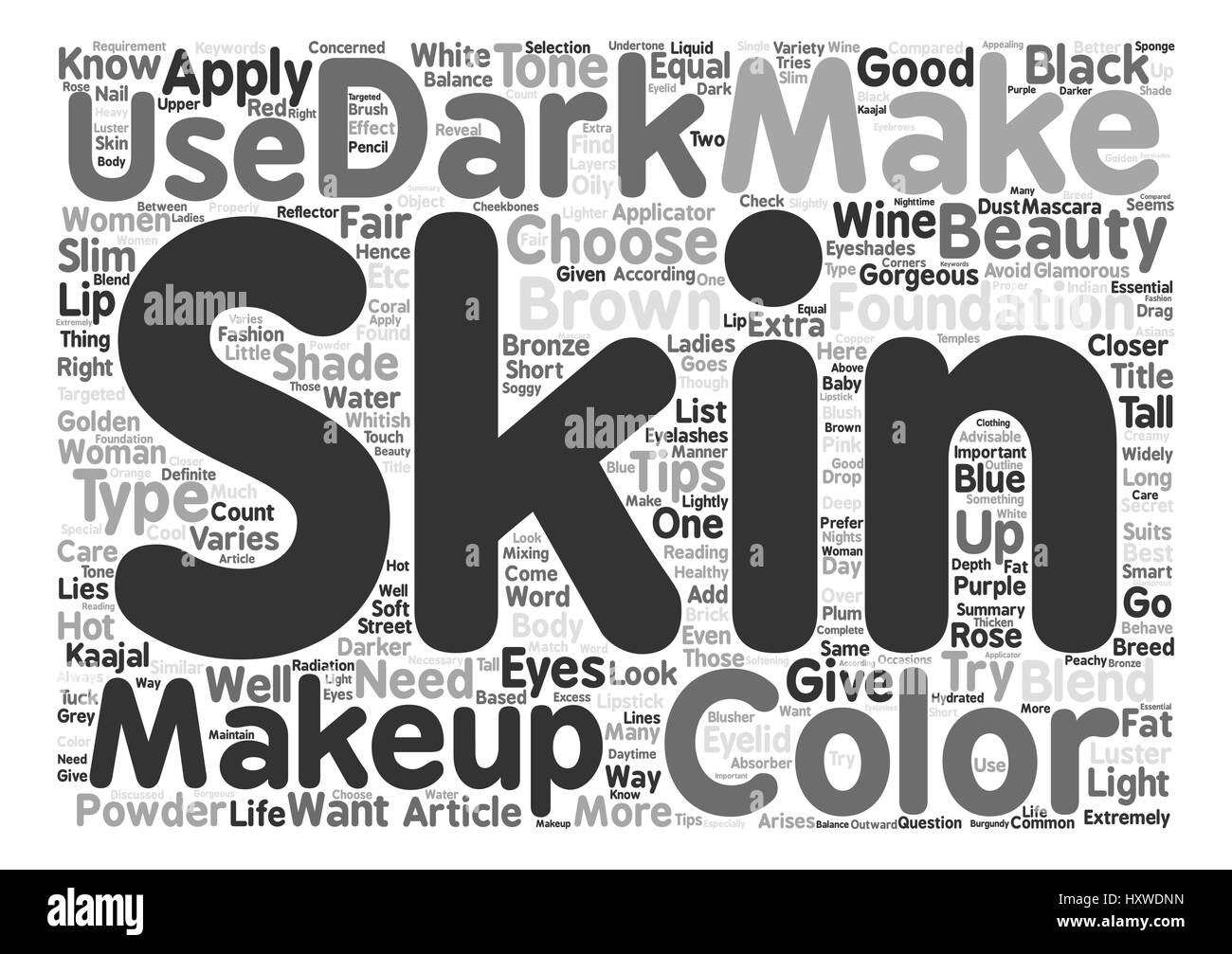 Skin Word High Resolution Stock Photography and Images - Alamy