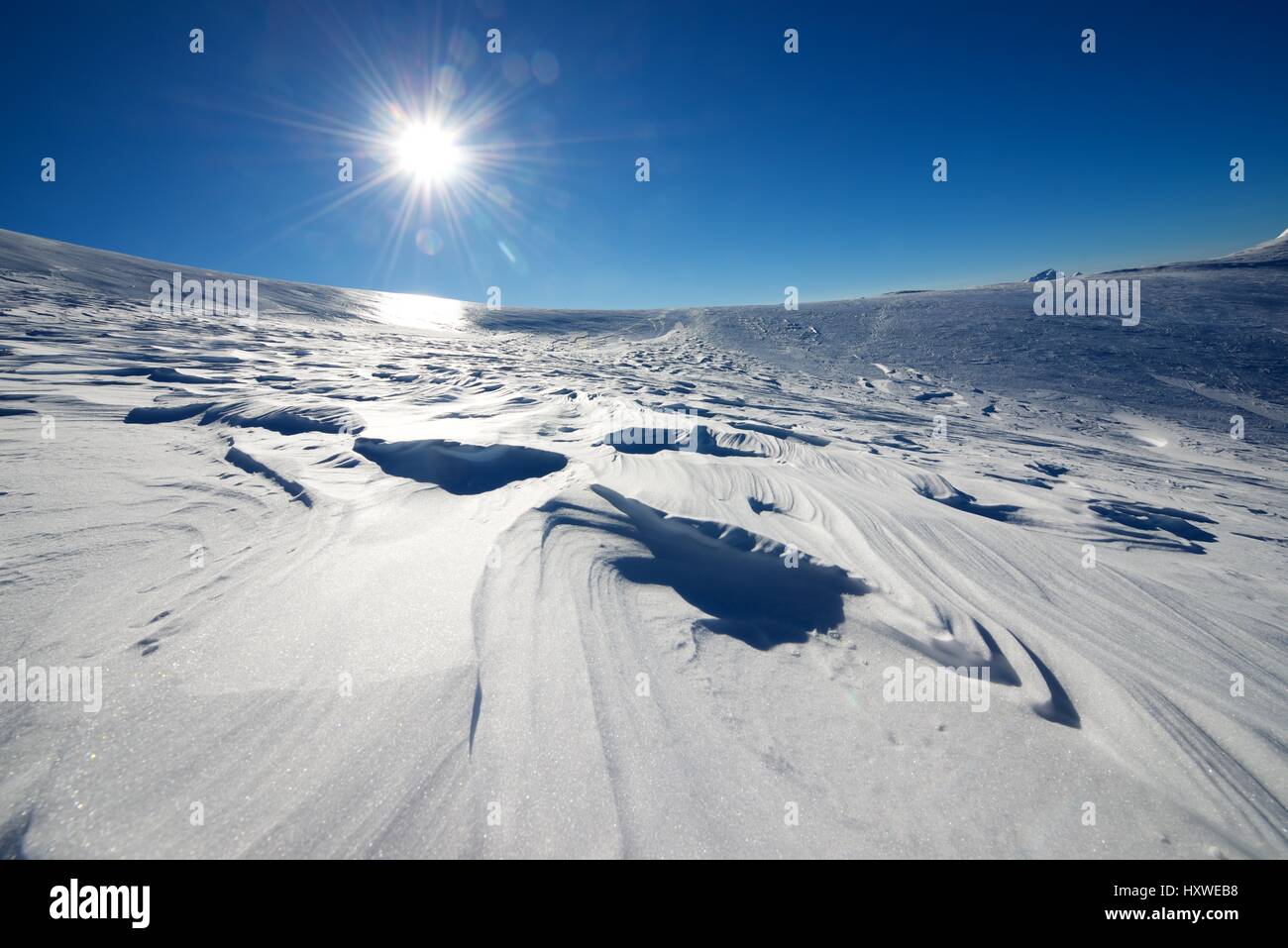 Snowy landscape in Pyrenees, Aragon, Spain Stock Photo - Alamy