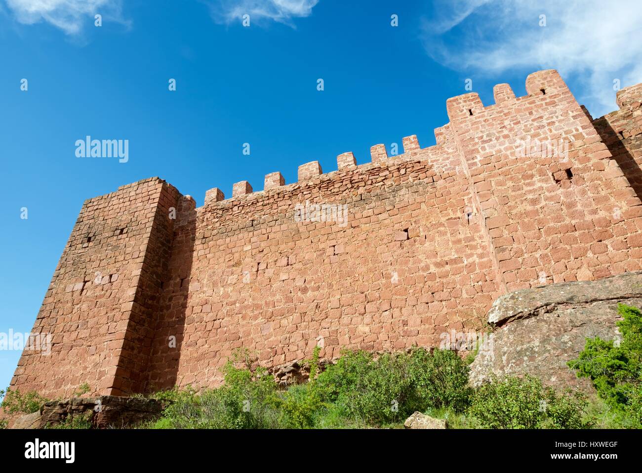 Peracense Castle, X-XI centuries, in Teruel province, Aragon, Spain ...