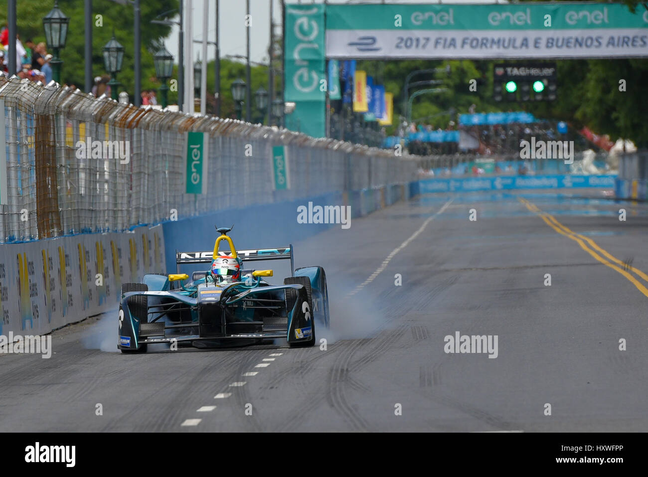 Buenos Aires, Argentina. 18th Feb, 2017. NextEV NIO driver Nelson ...