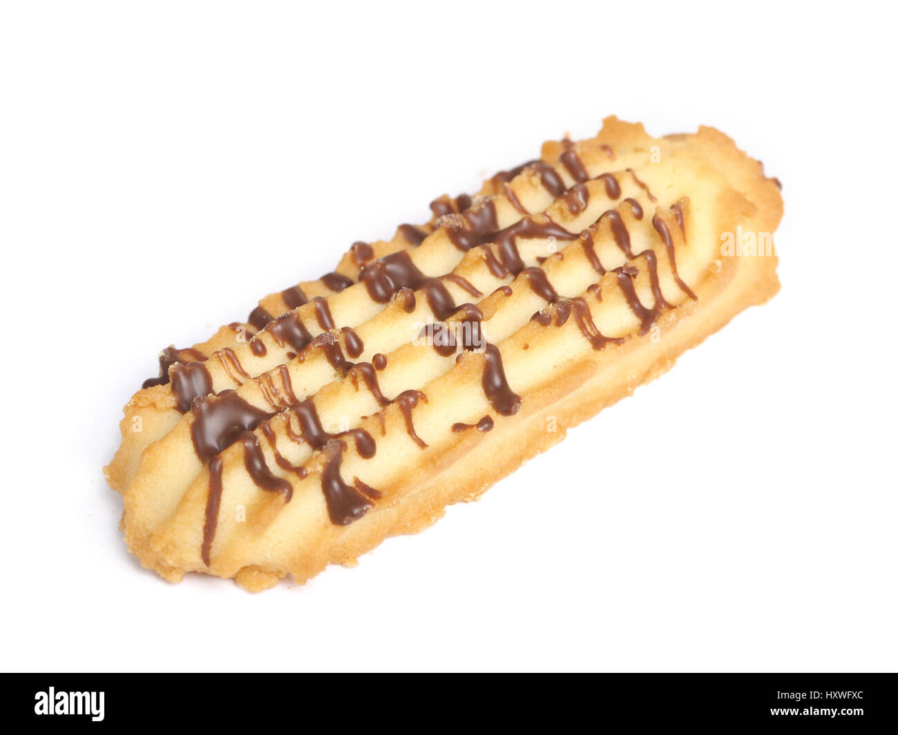 Single cookie isolated on white background Stock Photo - Alamy