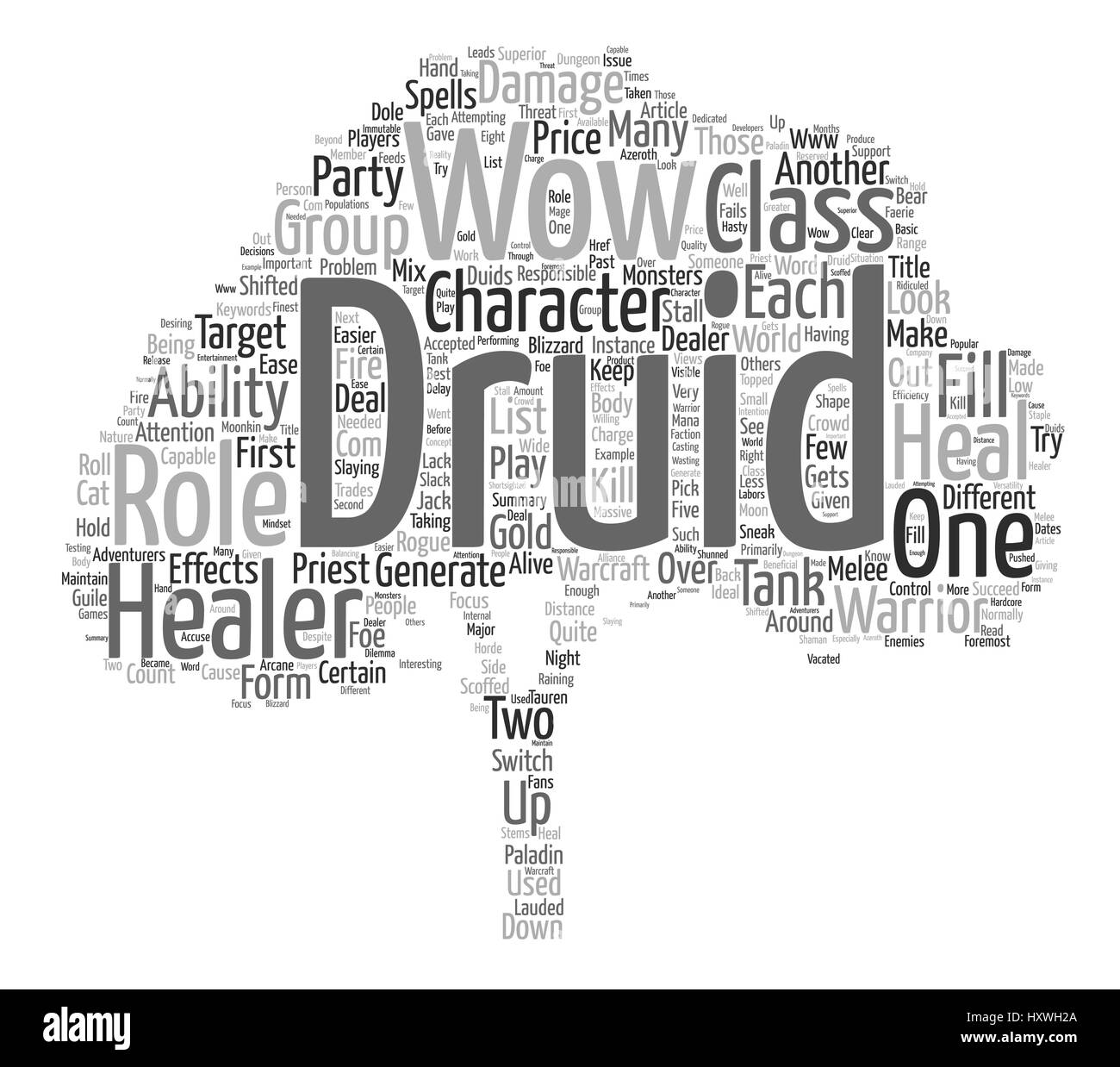 The Druid Stock Vector Images - Alamy