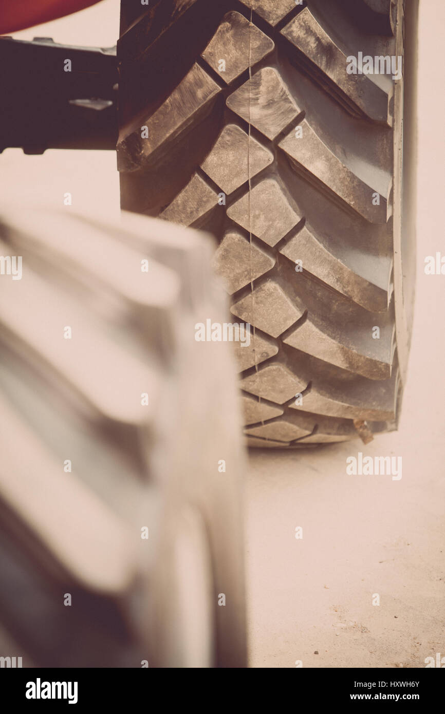 Close up image of a big truck tire Stock Photo - Alamy