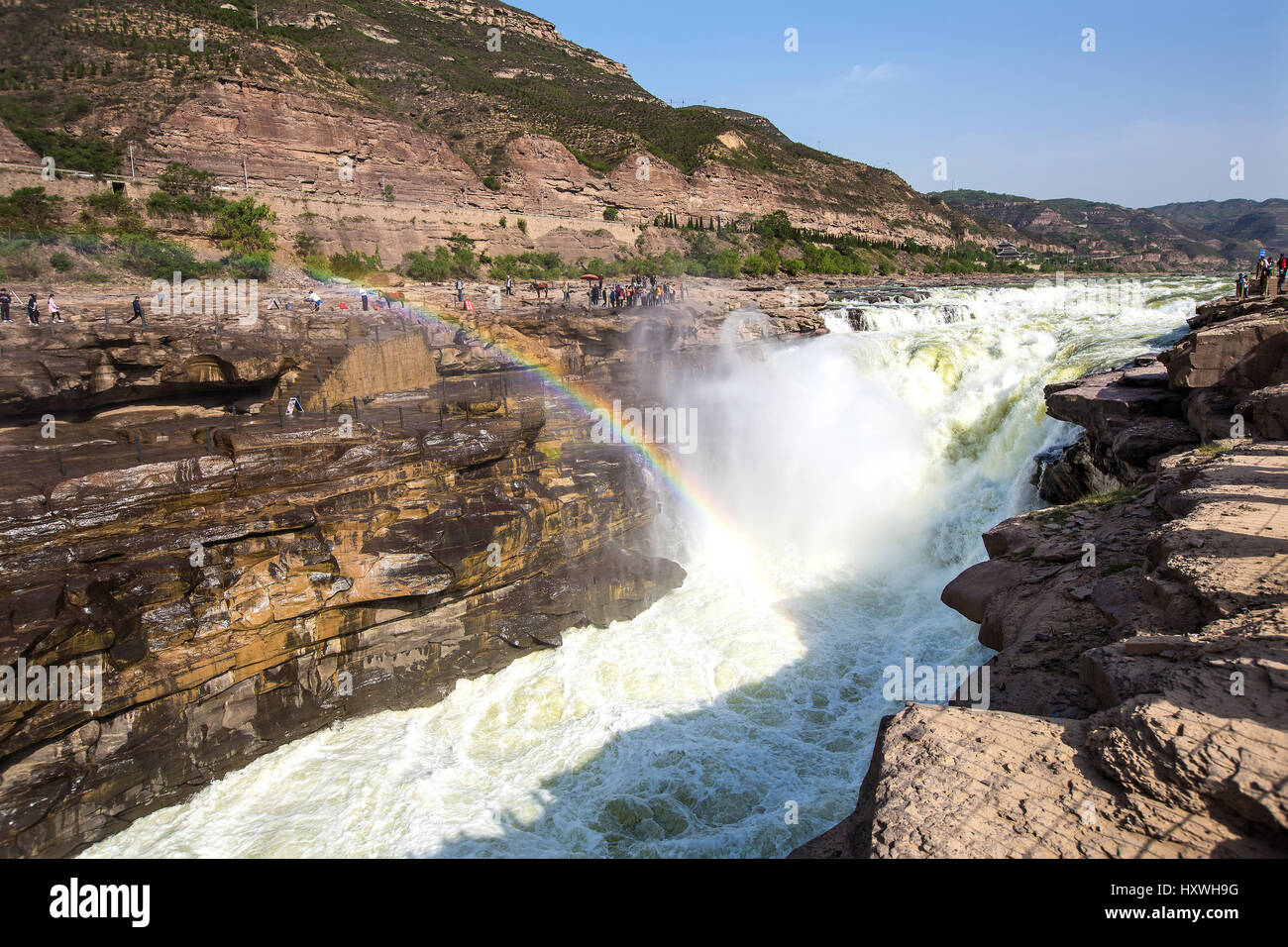 Hukou waterfall of yellow river hi-res stock photography and images - Alamy