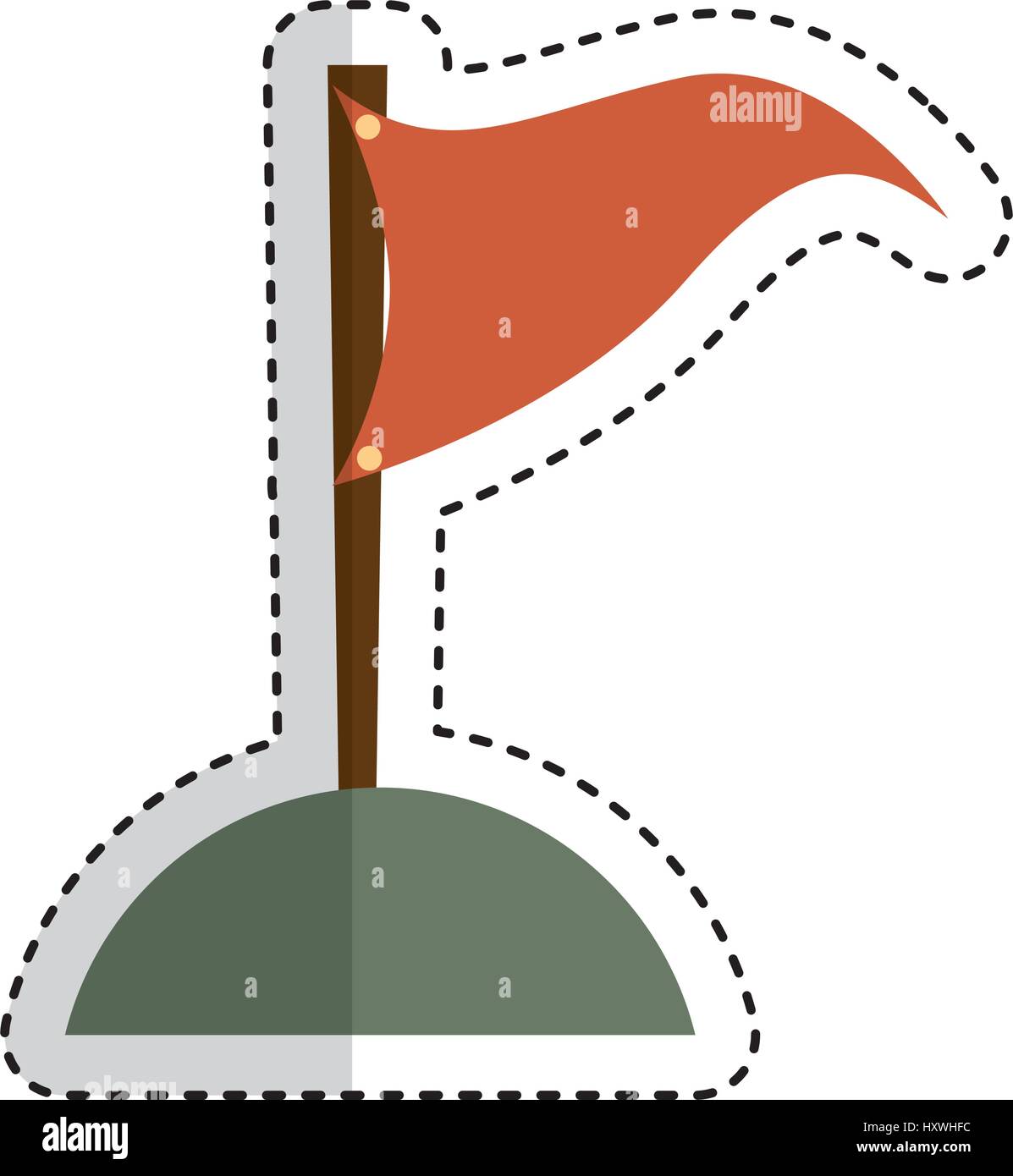 Campground flag Stock Vector Images - Alamy