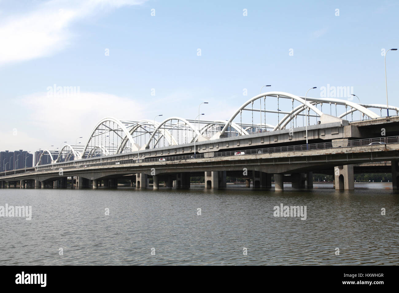 Guangzhou Bridge of Xi'an city,Shaanxi Province,China Stock Photo - Alamy