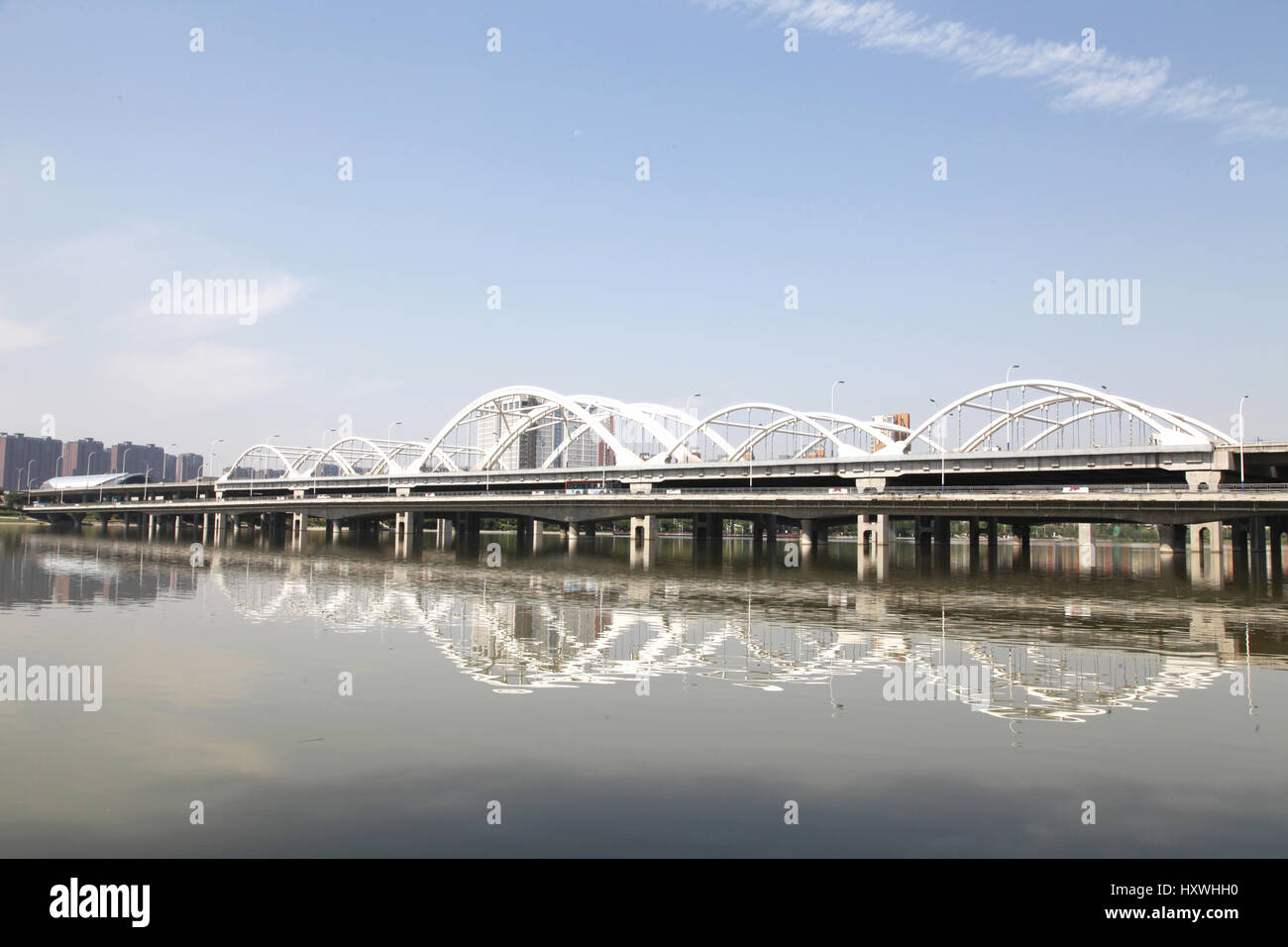 Guangzhou Bridge of Xi'an city,Shaanxi Province,China Stock Photo - Alamy
