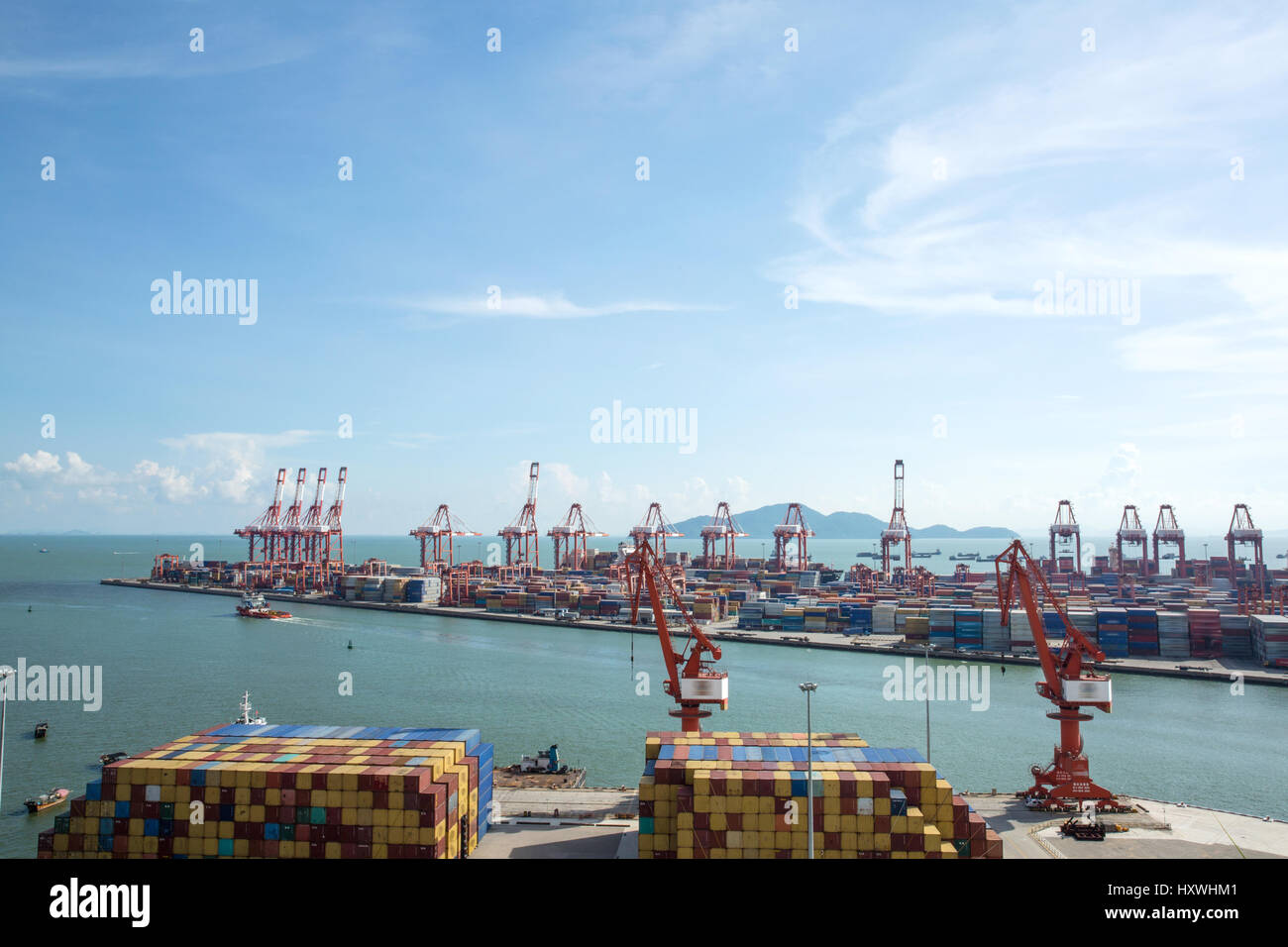 Shekou Container Terminal of Shenzhen city,Guangdong Province,China ...
