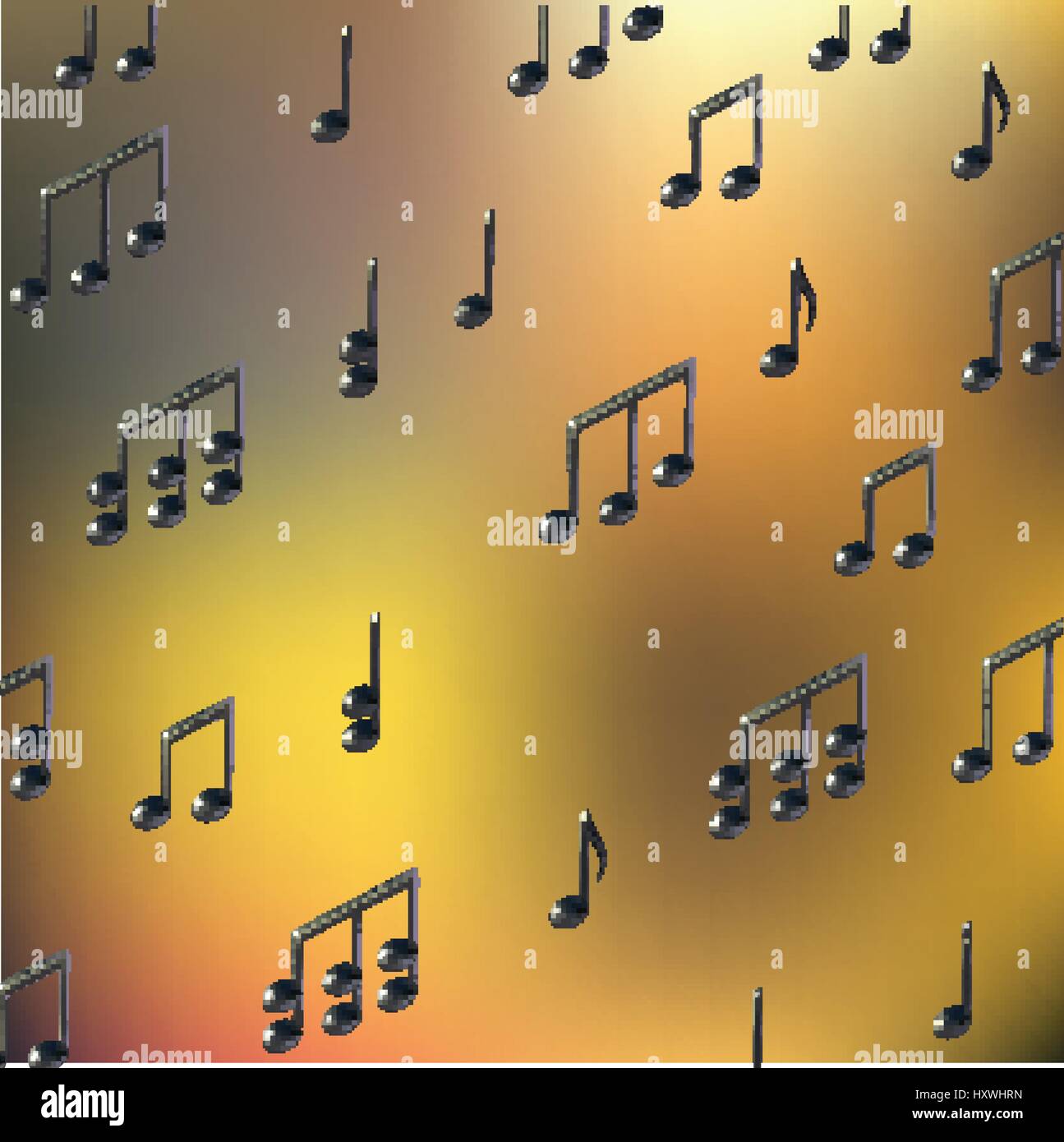 Music notes vector Stock Vector Image & Art - Alamy