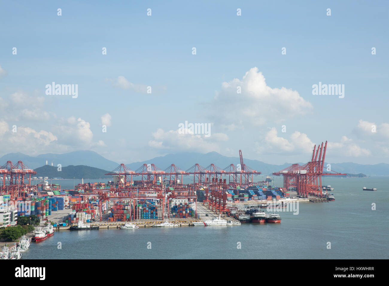 Shekou Container Terminal of Shenzhen city,Guangdong Province,China ...