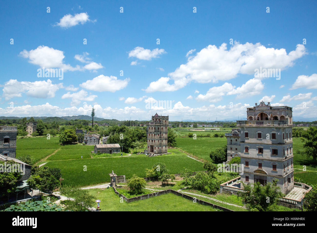 Watchtower group of Yangjiang City,Guangdong province,China Stock Photo ...
