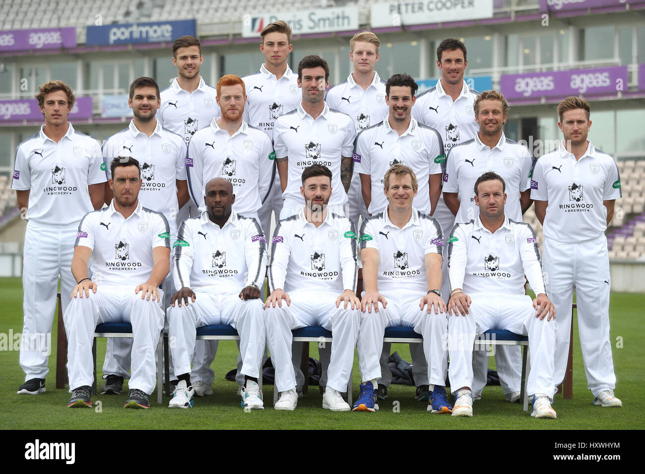 Hampshire Team photo Back row from left to right, Lewis McManus, Asher ...