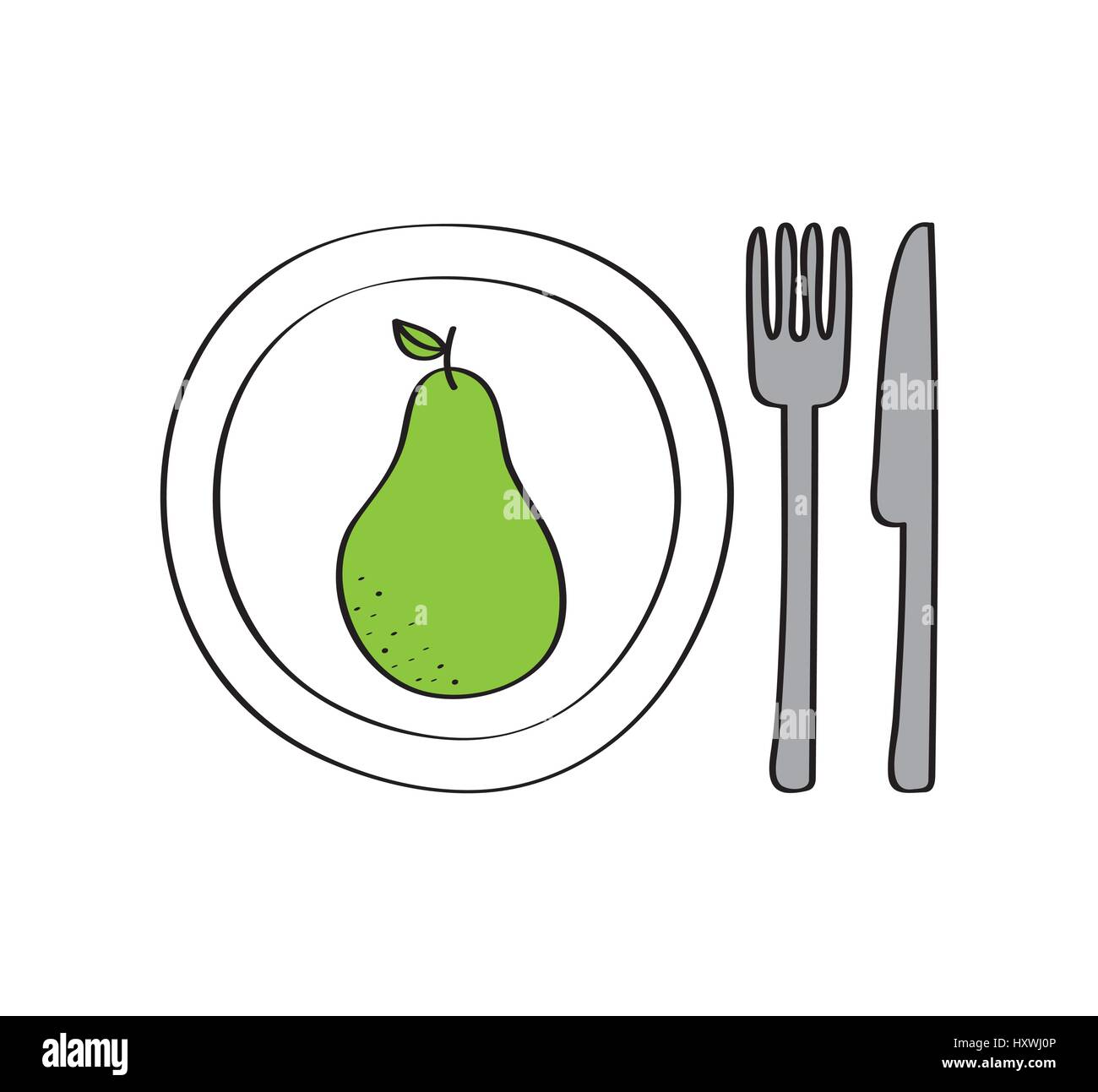 fresh fruit premium quality vector illustration design Stock Vector ...