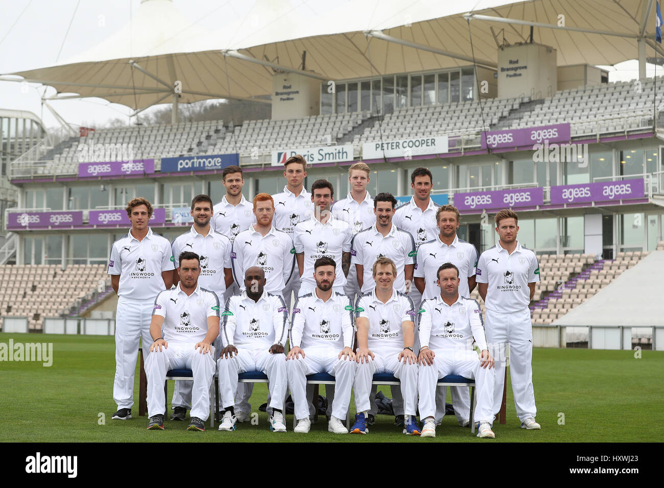 Hampshire Team photo Back row from left to right, Lewis McManus, Asher ...