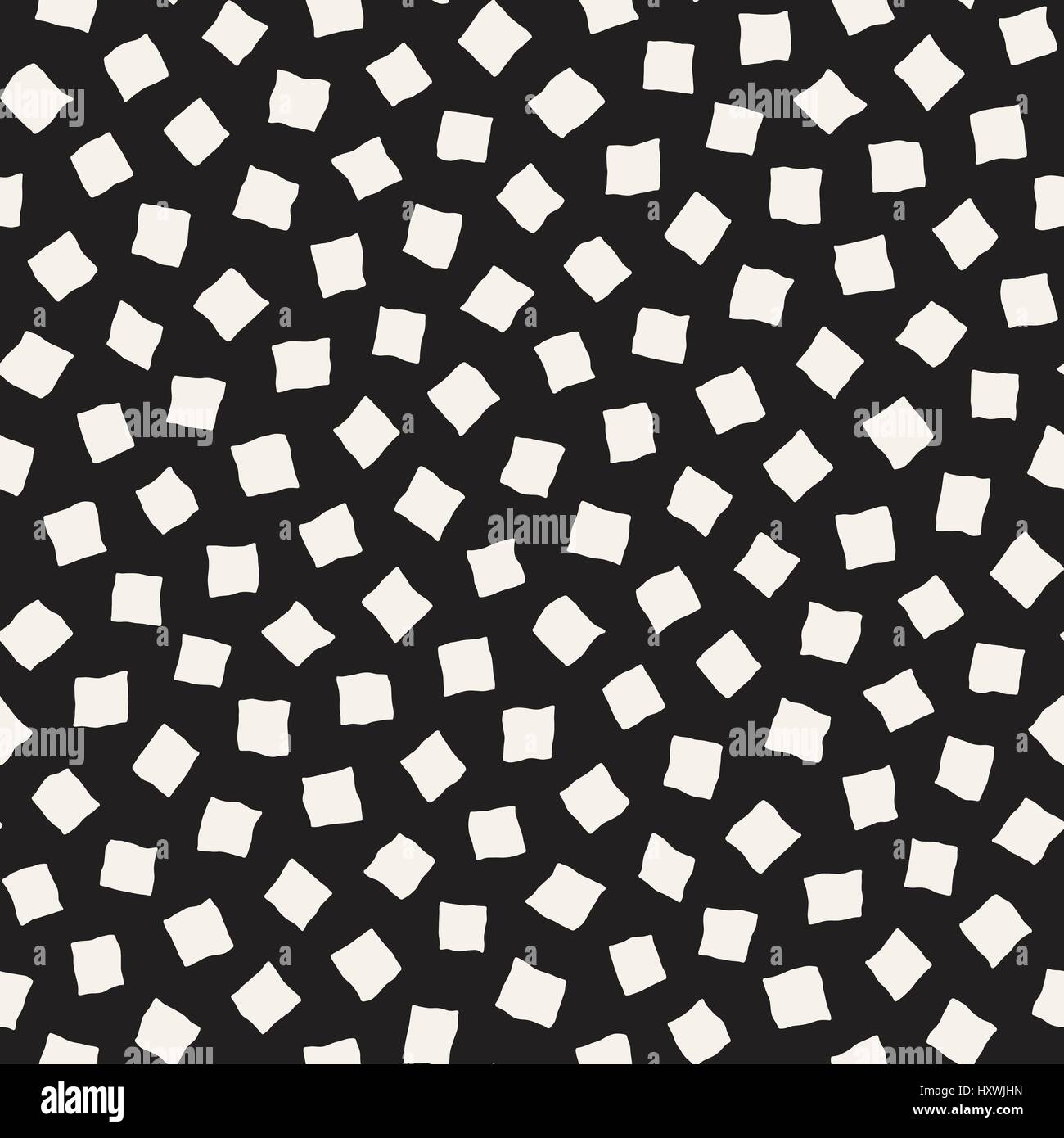 Vector Seamless Pattern. Abstract Background With Scattered Geometric ...