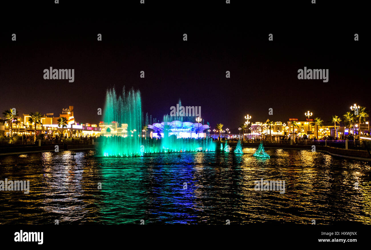 Amazing Global Village in Dubai Stock Photo - Alamy