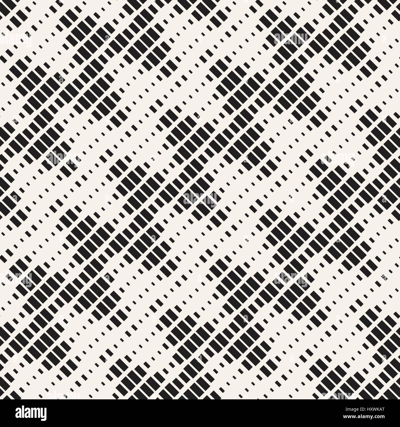 Repeating Rectangle Shape Halftone. Modern Lattice Texture. Vector Seamless Monochrome Pattern ...