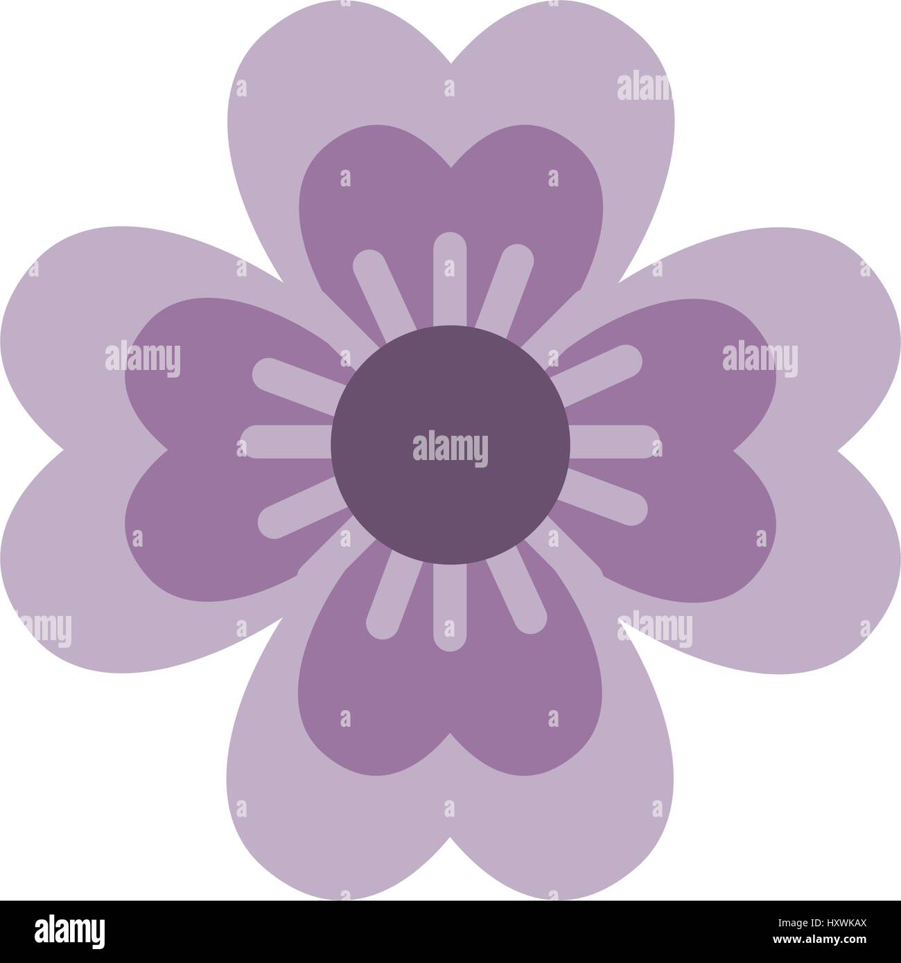 cute flower isolated icon vector illustration design Stock Vector Image ...