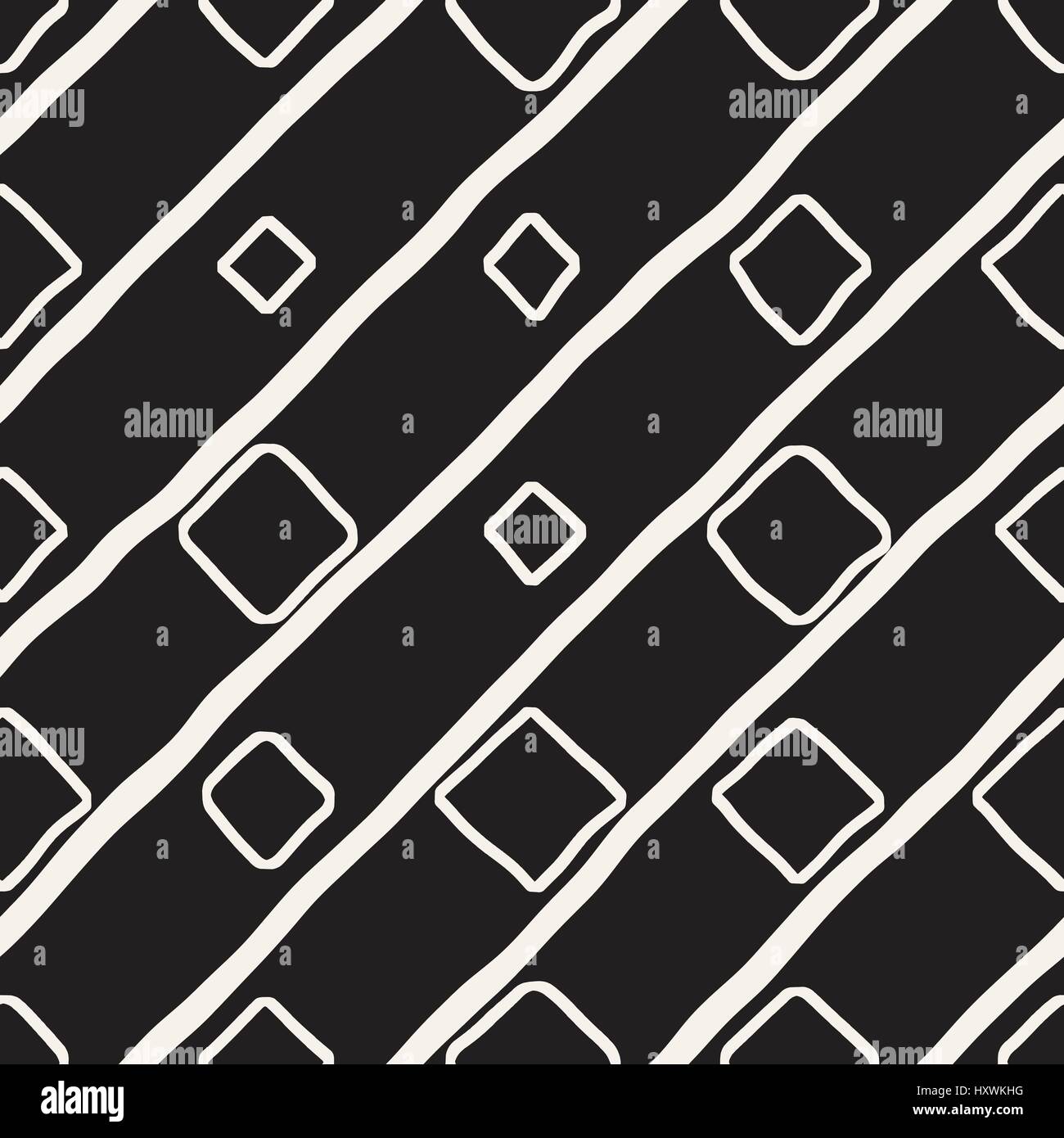 Monochrome seamless brush hand Stock Vector Images - Alamy