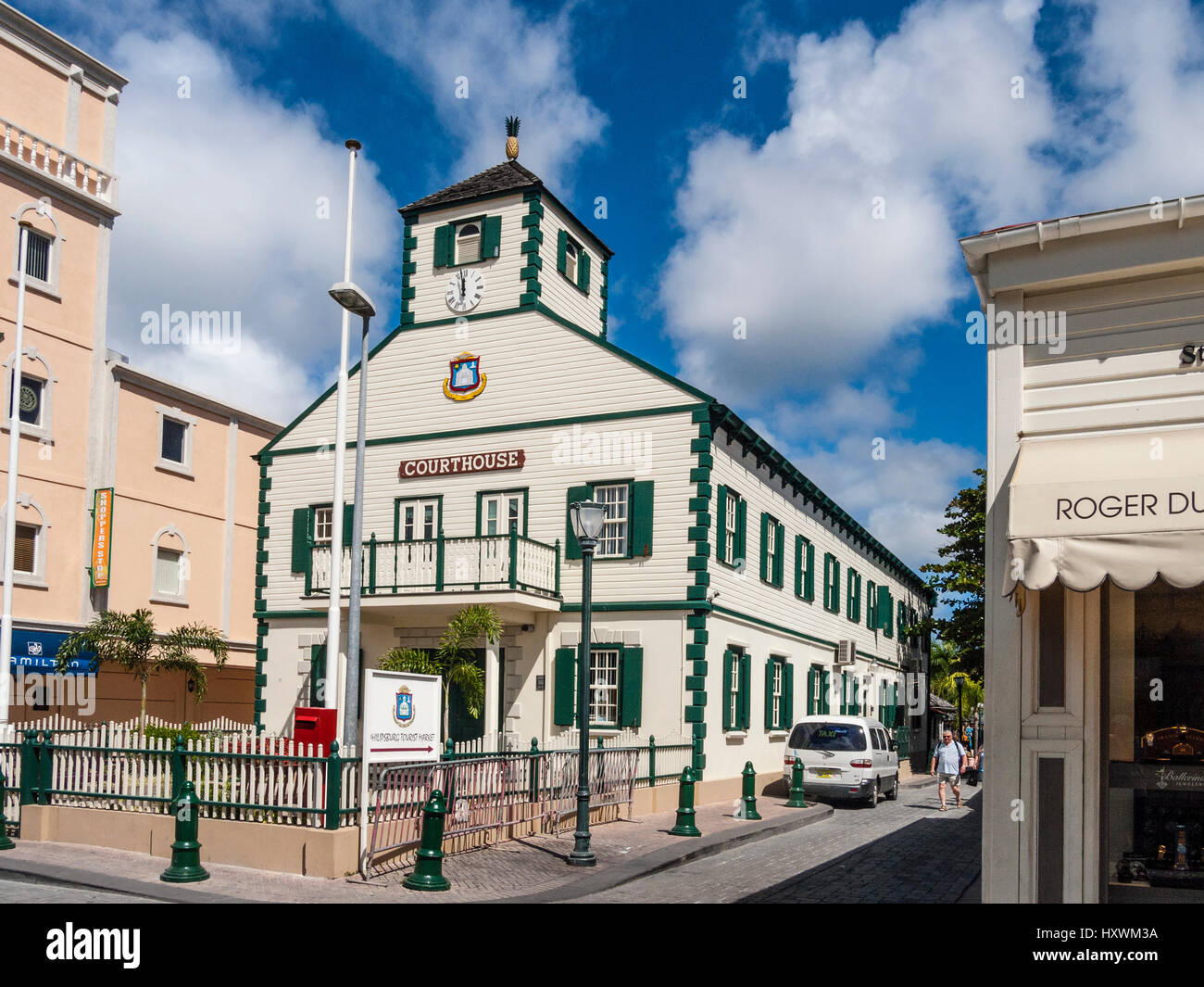 Philipsburg Capital of Dutch Caribbean Island of St. Maarten, Court ...