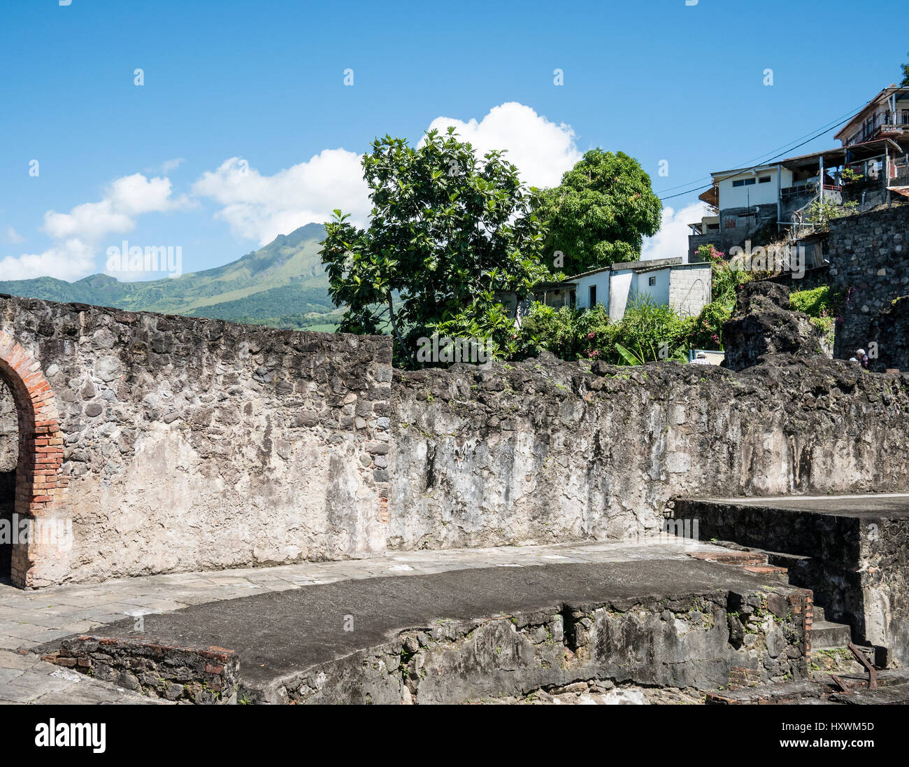 Destroyed by volcano eruption hi-res stock photography and images - Alamy