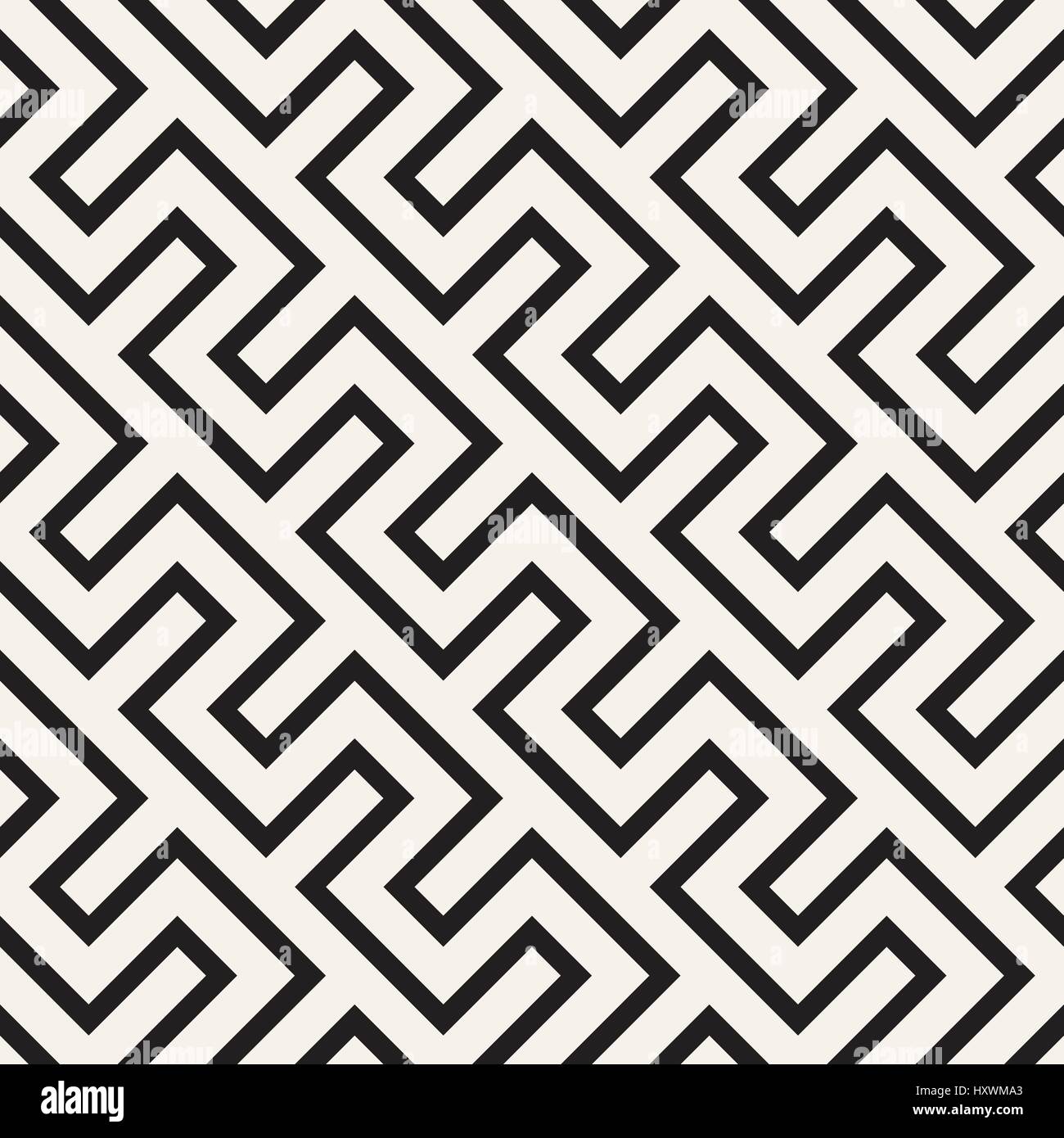 Maze Tangled Lines Contemporary Graphic. Abstract Geometric Background ...