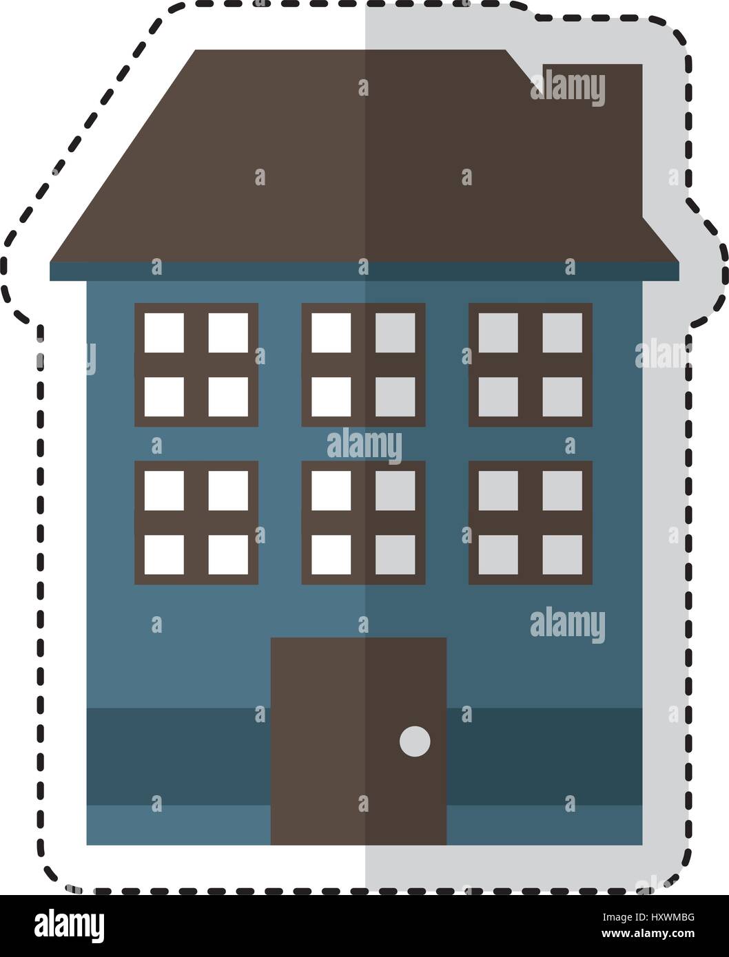 building exterior front isolated icon vector illustration design Stock ...