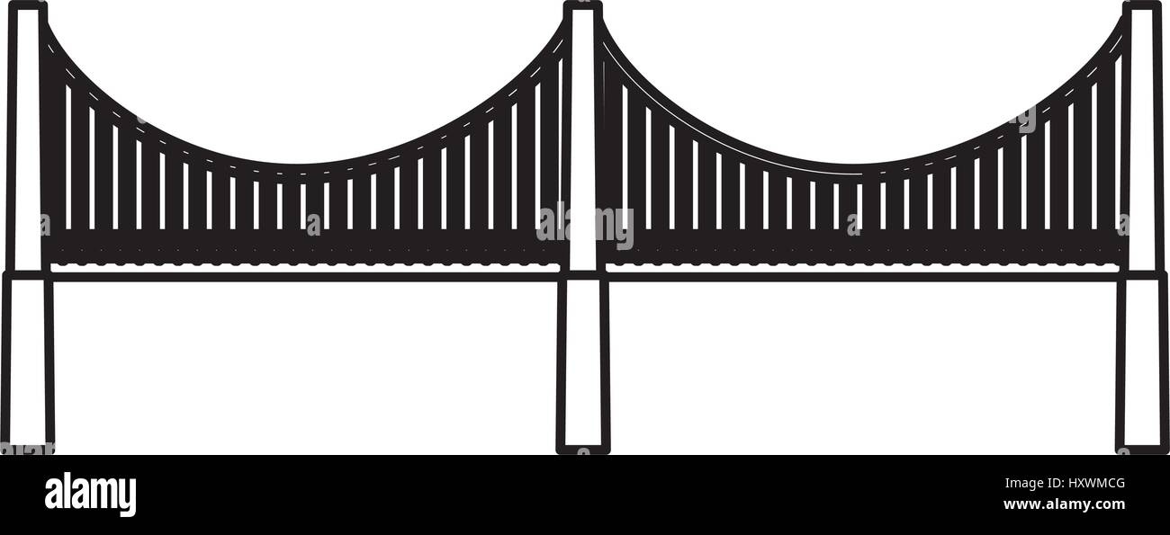 new york bridge isolated icon vector illustration design Stock Vector ...