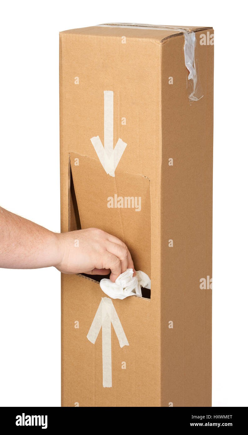 Hand paper bin throwing hi-res stock photography and images - Alamy