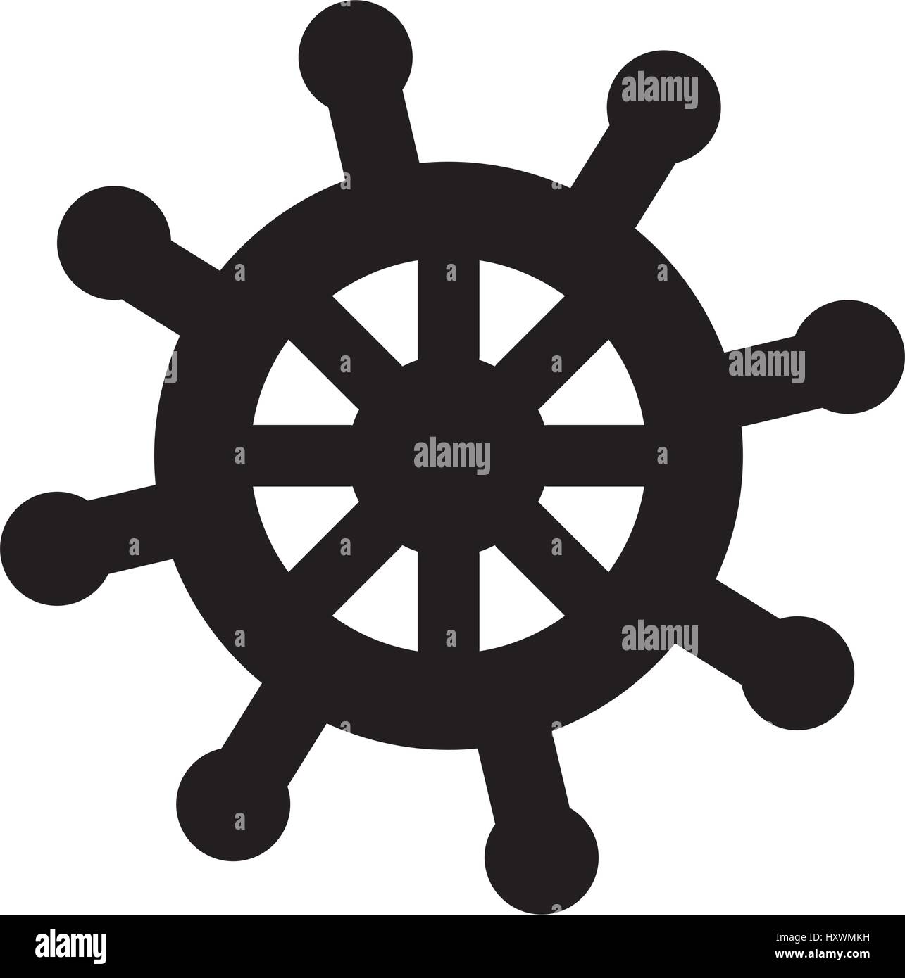 Timon boat isolated icon hi-res stock photography and images - Alamy