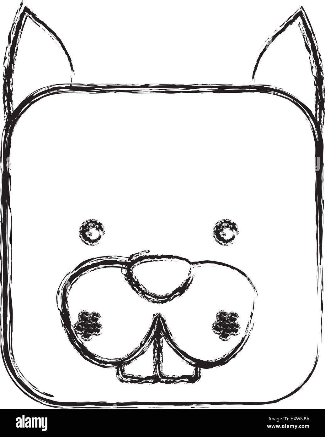 Chipmunk face Stock Vector Images - Alamy