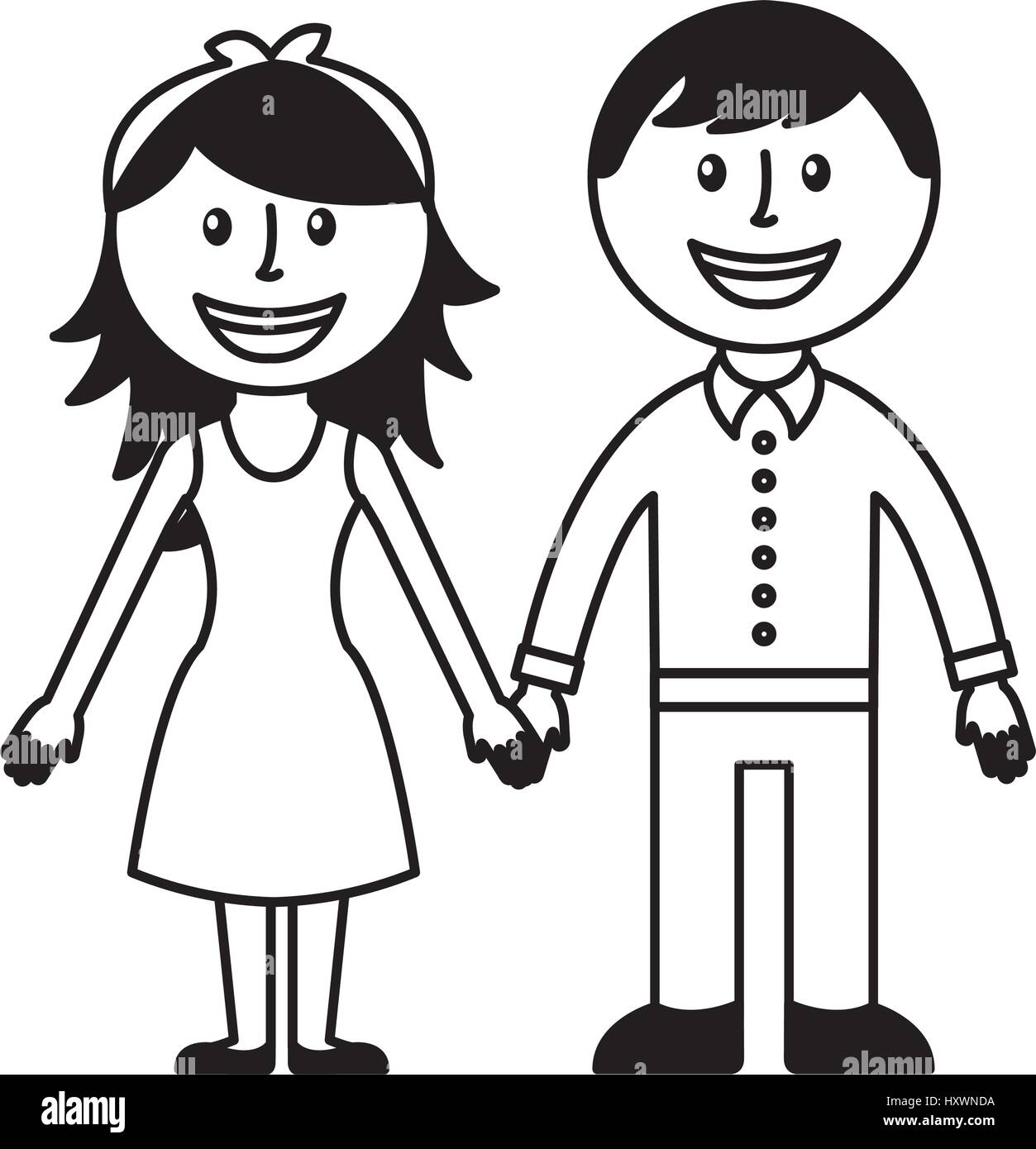 cute parents couple icon Stock Vector Image & Art - Alamy