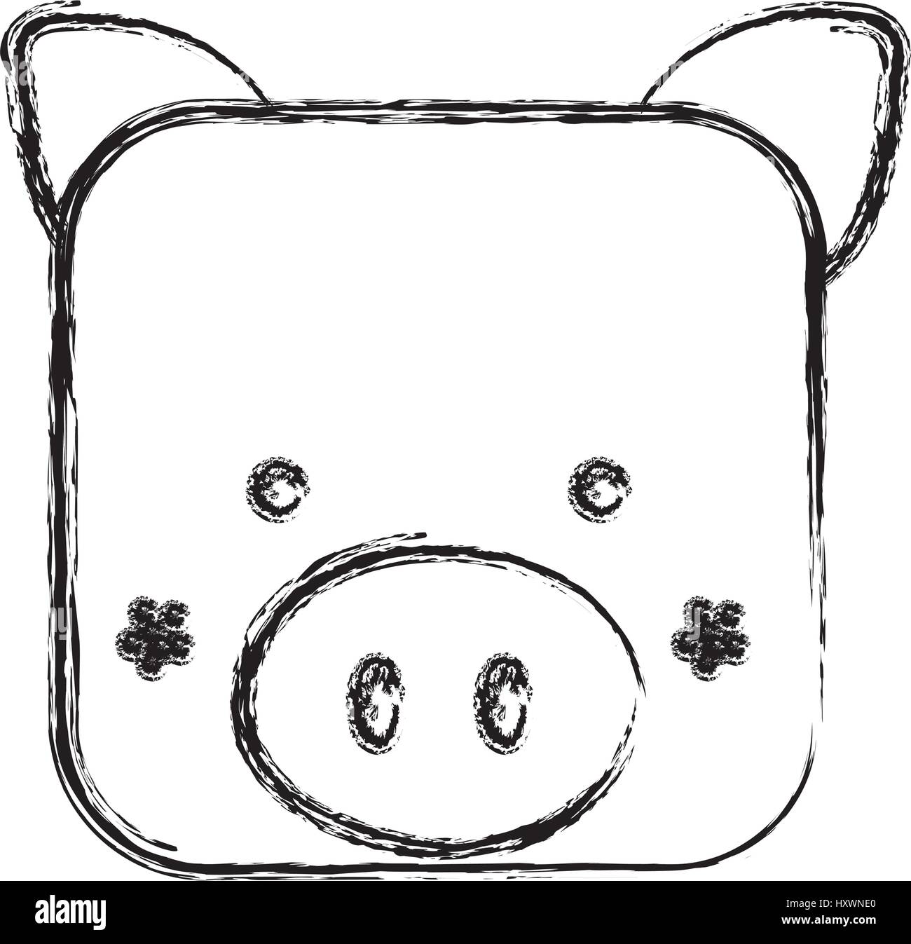 Nice square head Stock Vector Images - Alamy