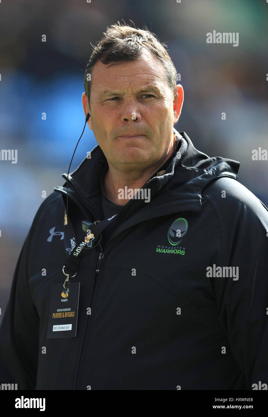 Worcester Warriors assistant academy manager Mark Hewitt Stock Photo ...