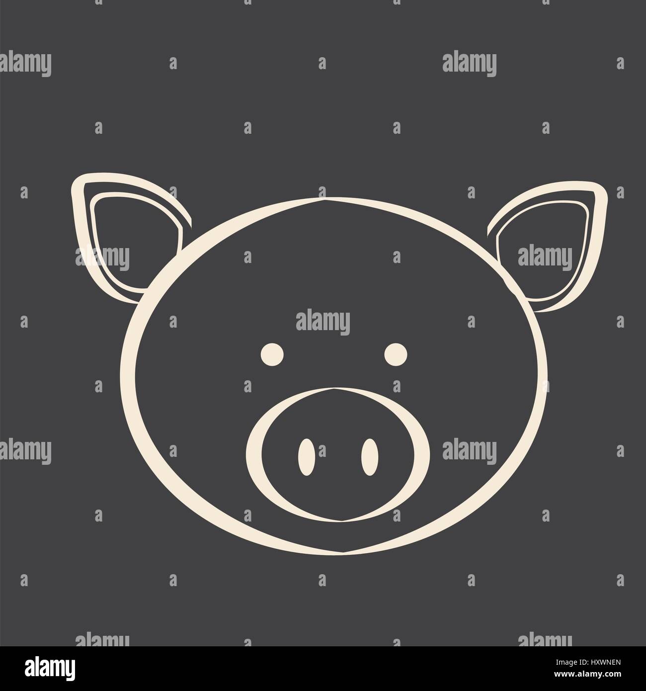 Nice square head Stock Vector Images - Alamy