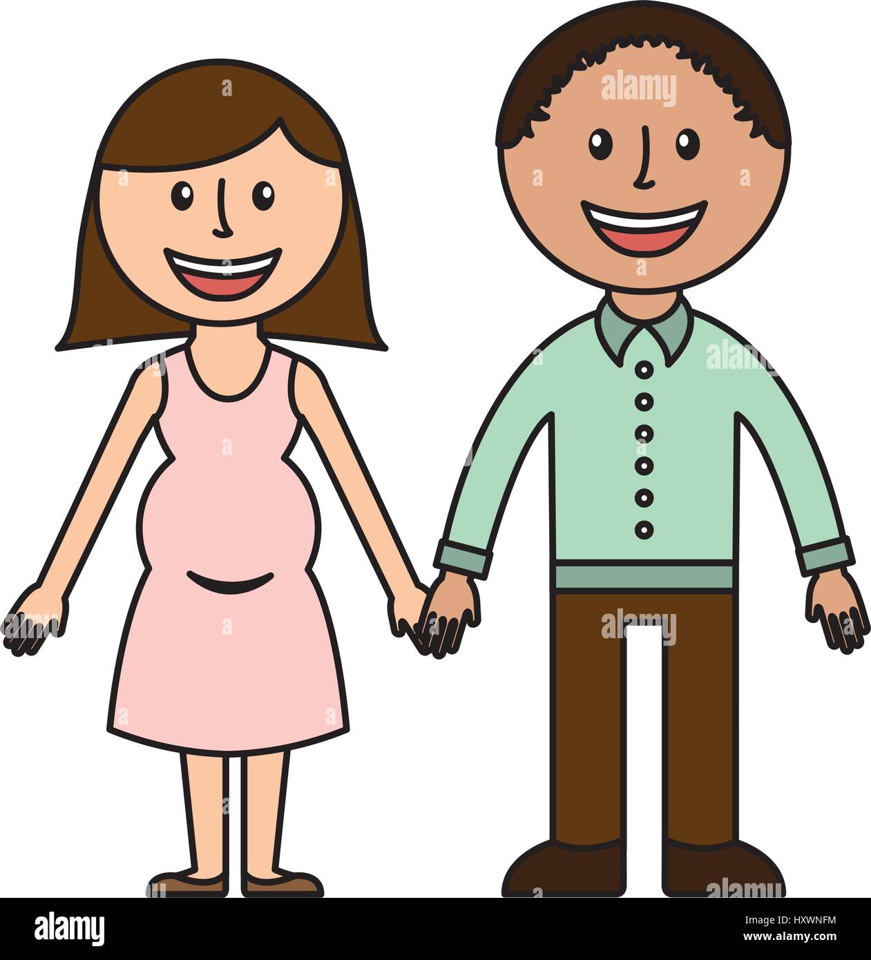 cute parents couple icon Stock Vector Image & Art - Alamy