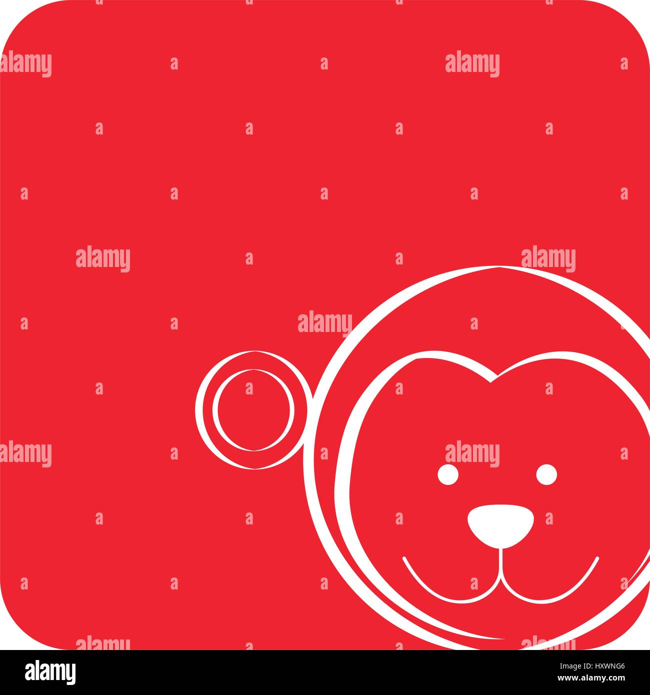 Monkey nose Stock Vector Images - Alamy