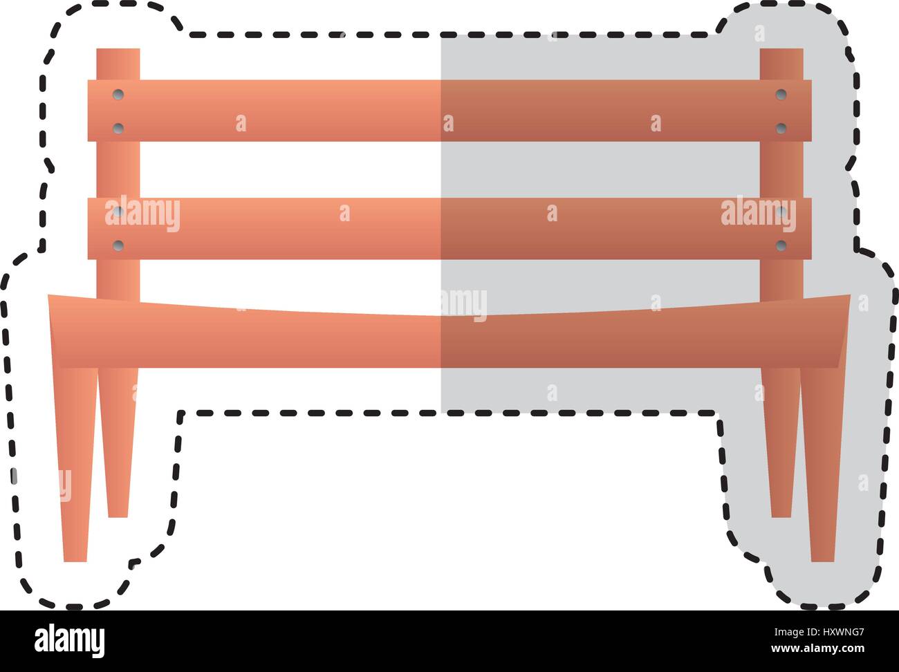 park chair isolated icon Stock Vector Image & Art - Alamy