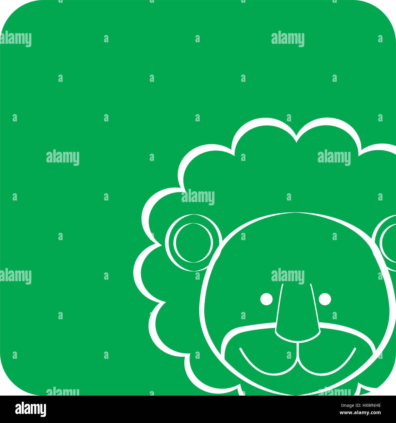 Green lion head Stock Vector Images - Alamy