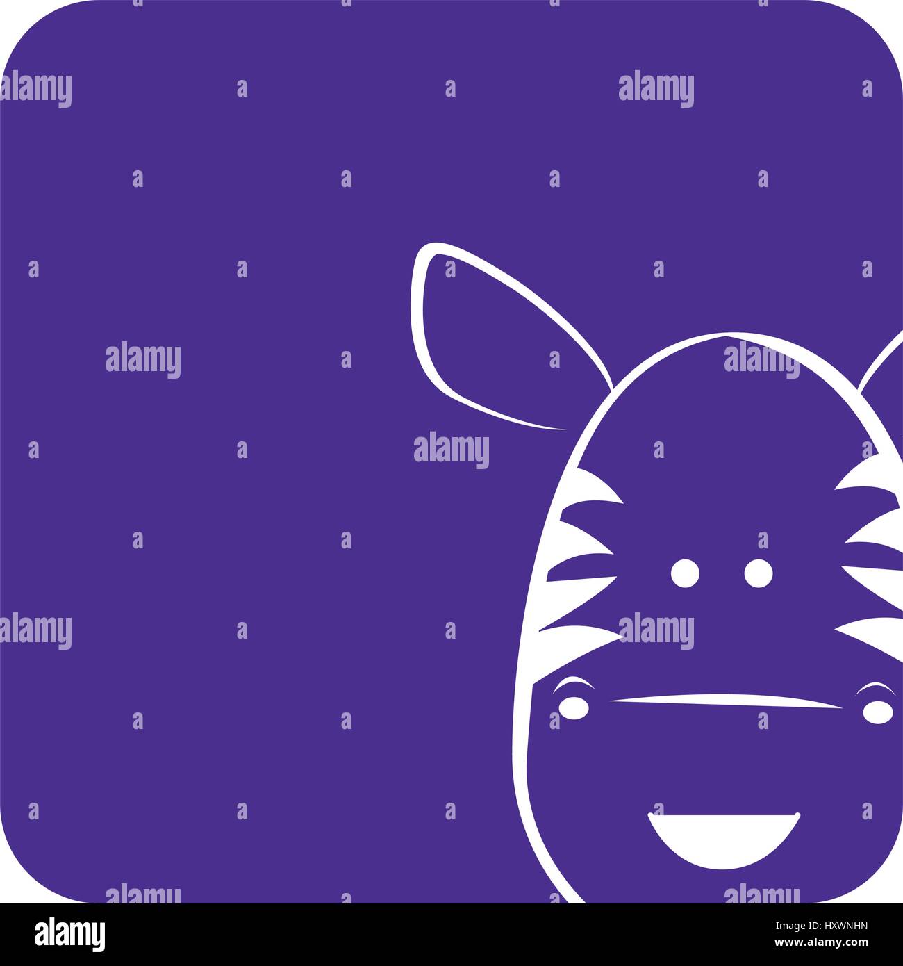 Beautiful zebra picture Stock Vector Images - Alamy