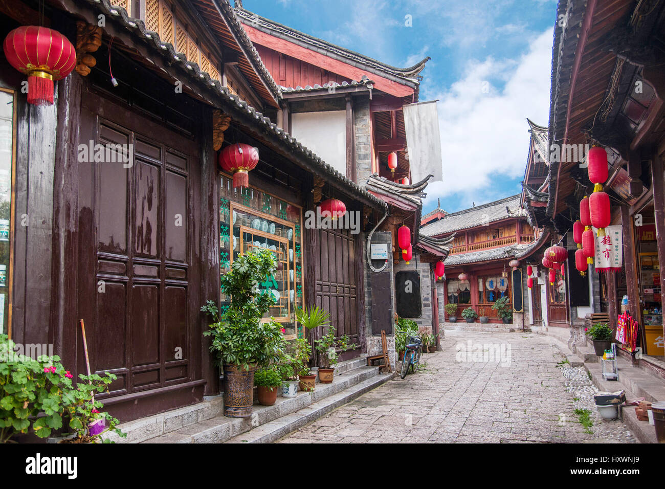 Ancient town,Yunnan Province,China Stock Photo - Alamy